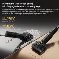 Roborock F25 Ultra | Bật hơi nước, sạch chân bước – Roborock Vietnam